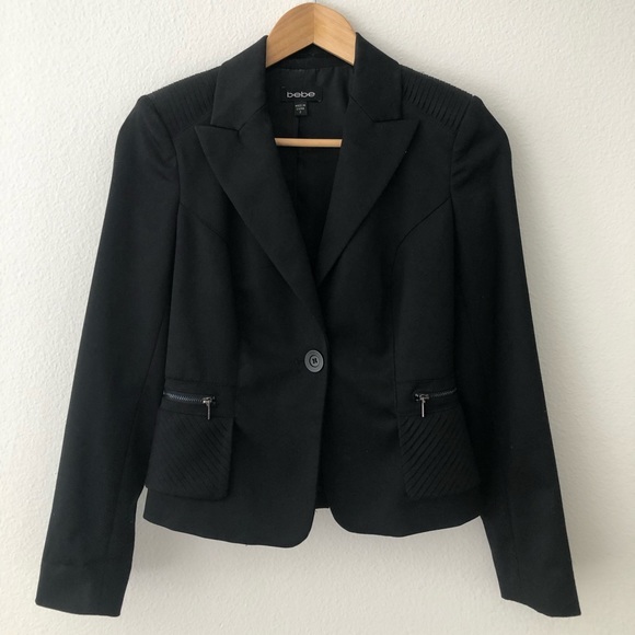 bebe | Jackets & Coats | Bebe Moto Detail Blazer | Poshmark